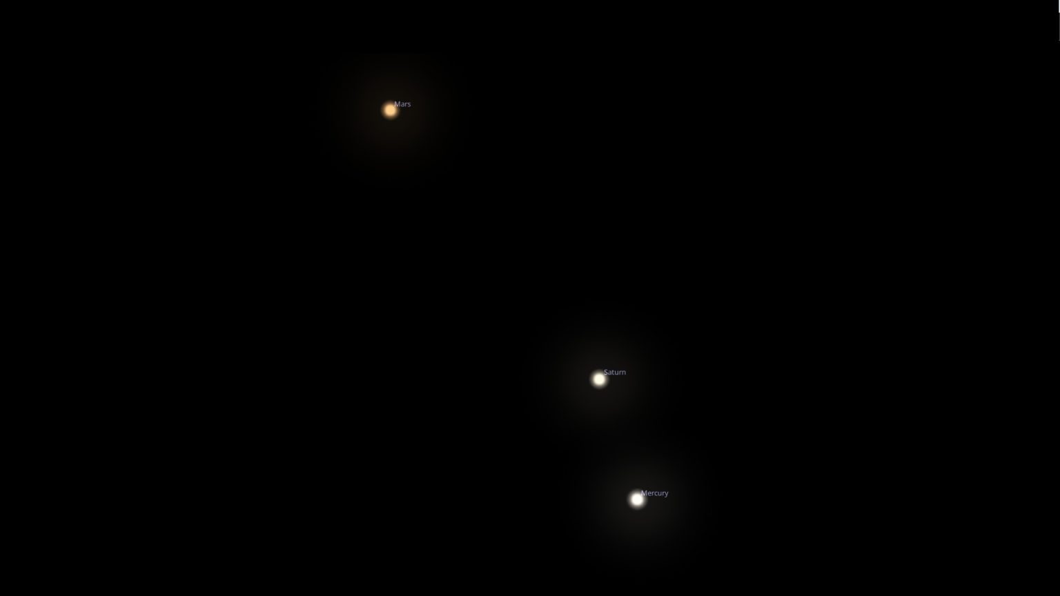 Mercury, Mars, Saturn Conjunction April 2026 – Astrology King